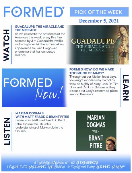 Formed Pick of the Week: December 5, 2021 | St. Pius X Catholic Church